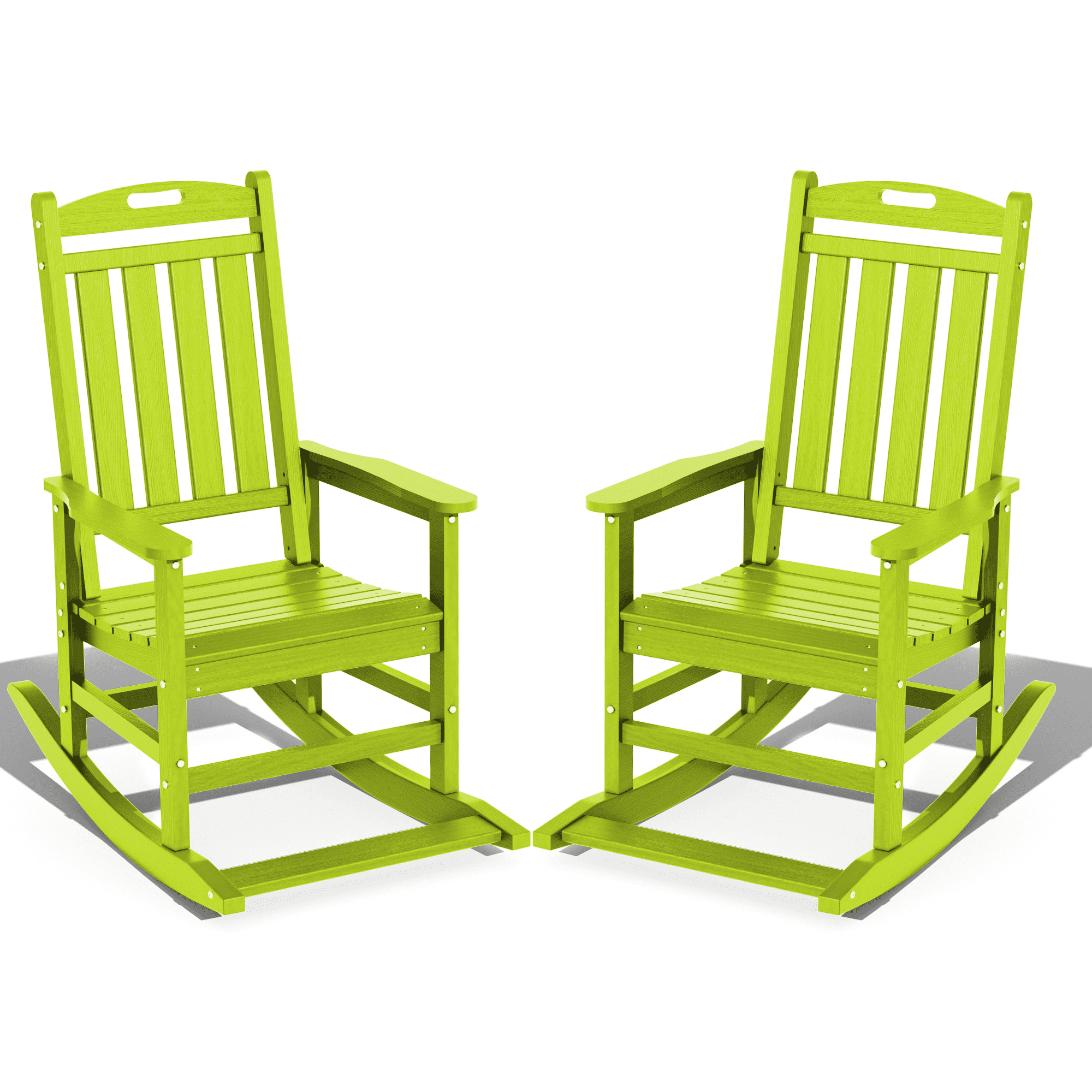 Tioline Outdoor HDPE Weather Resistant for Porch, Garden Lawn Rocker ...