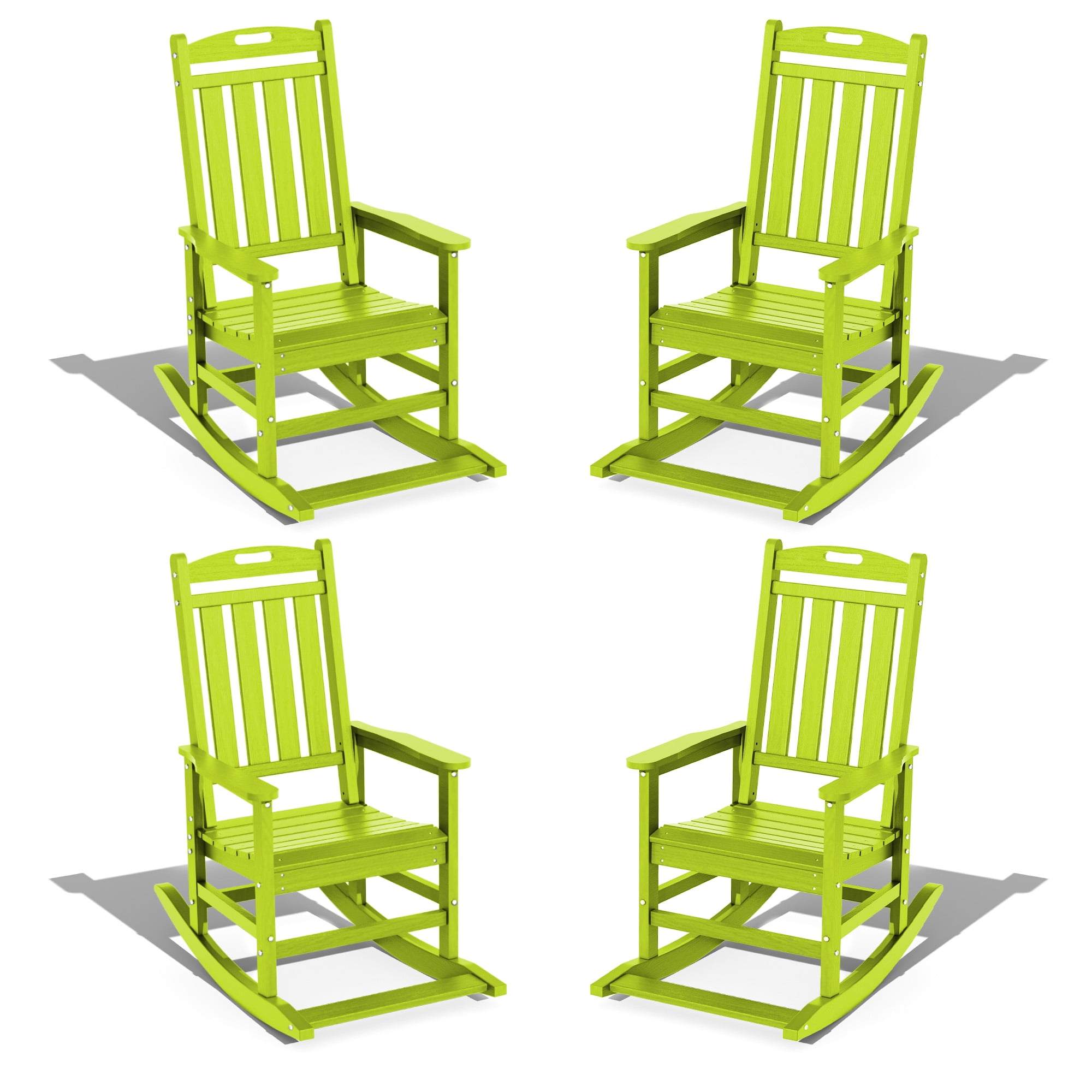 Tioline Outdoor HDPE Weather Resistant for Porch, Garden Lawn Rocker ...