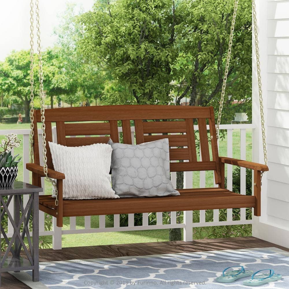 Tioman 2-Person Wood Porch Swing - Walmart.com