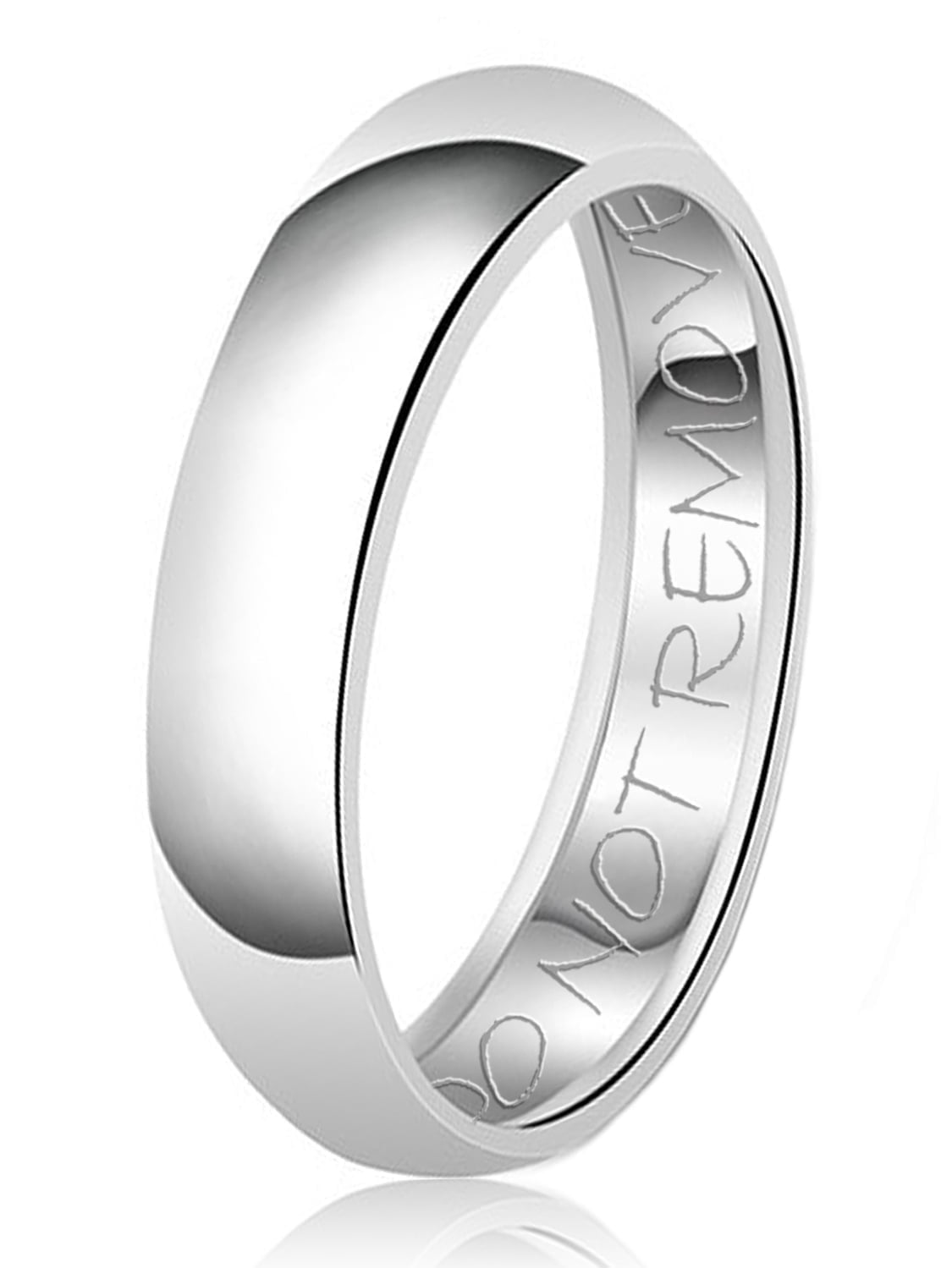 Tioneer 6mm Do Not Remove Engraved Classic Tioneer Sterling Silver ...