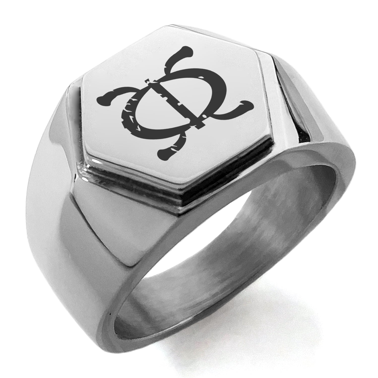 Tioneer Stainless Steel Ancient Tribal Perseverance Rune Engraved ...