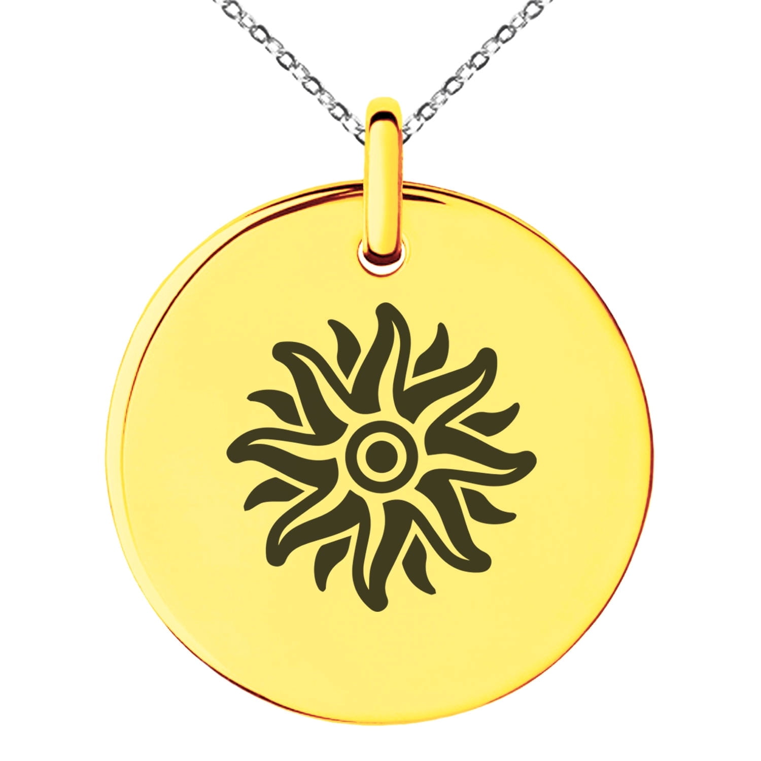 Tioneer Stainless Steel Apollo Greek God of Sun Engraved Small ...