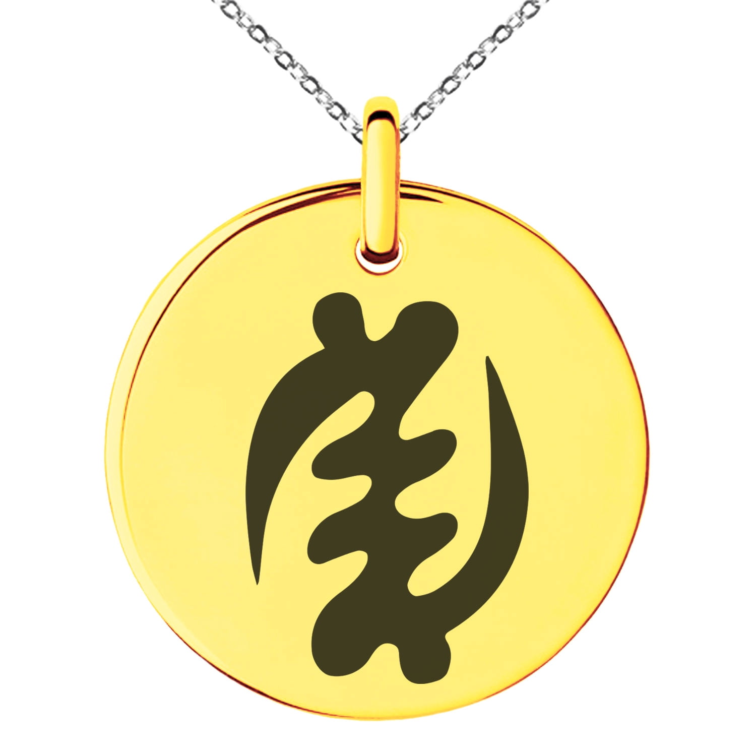 Tioneer Stainless Steel Aztec Supremacy Rune Engraved Small Medallion ...