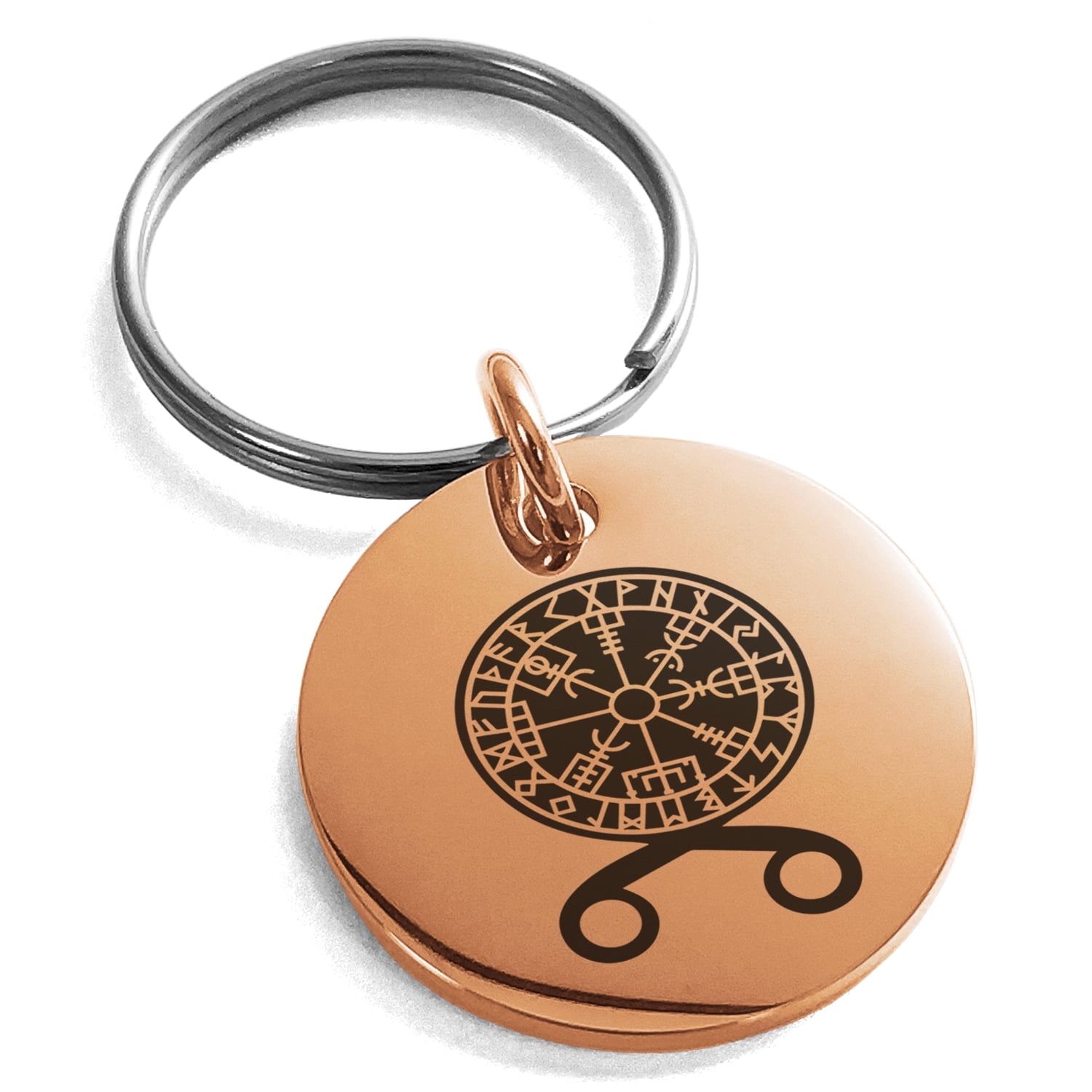 Tioneer Stainless Steel Binding Vegvisir Troll Cross Runic Viking ...