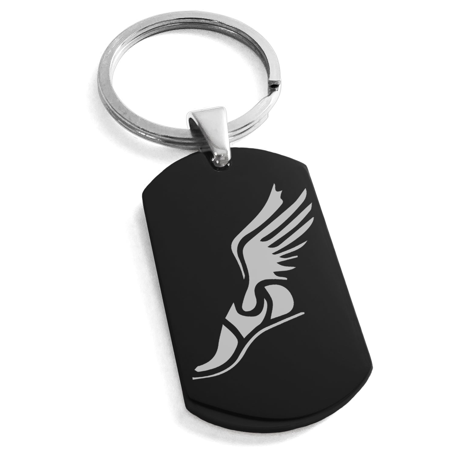 Tioneer Stainless Steel Engraved Dog Tag Celtic Keychain Keyring ...
