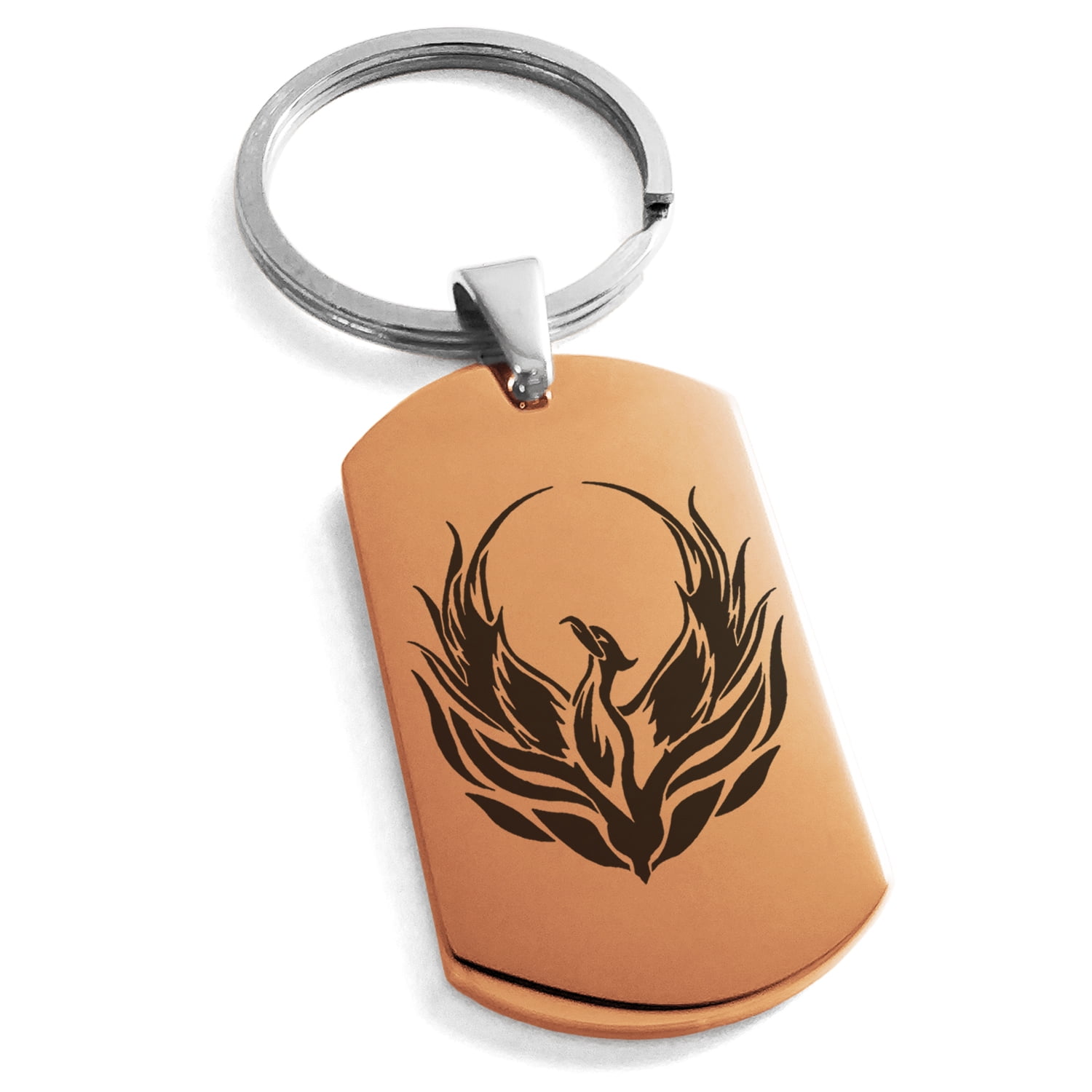 Tioneer Stainless Steel Greek Mythology Phoenix Engraved Dog Tag ...