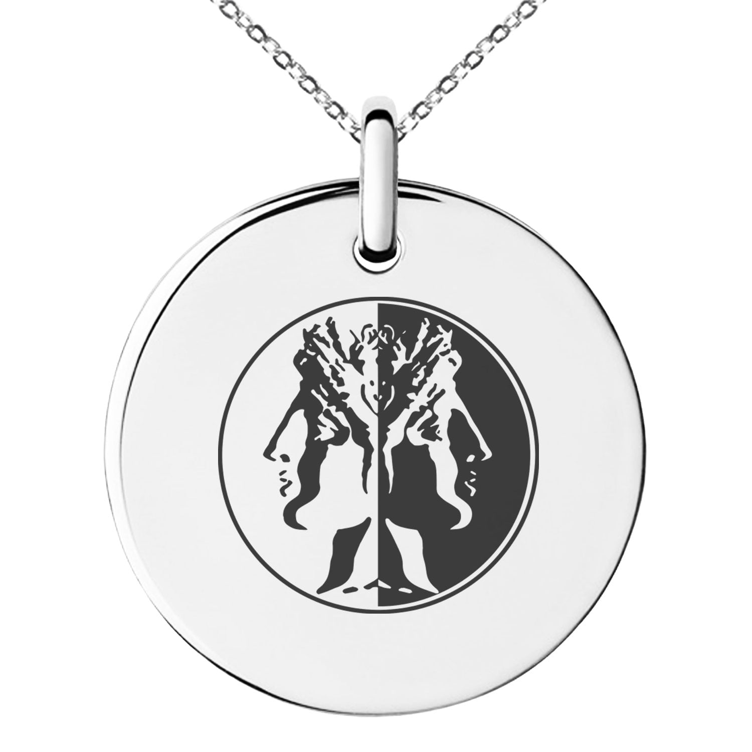 Tioneer Stainless Steel Janus Greek God of Beginnings Engraved Small ...