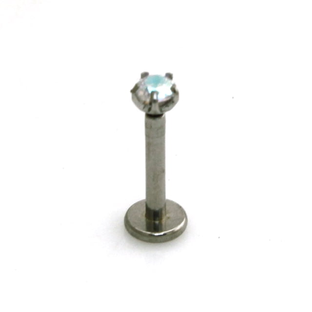 Tioneer Stainless Steel Labret Style Sparking Multi-Color Beauty Mark ...