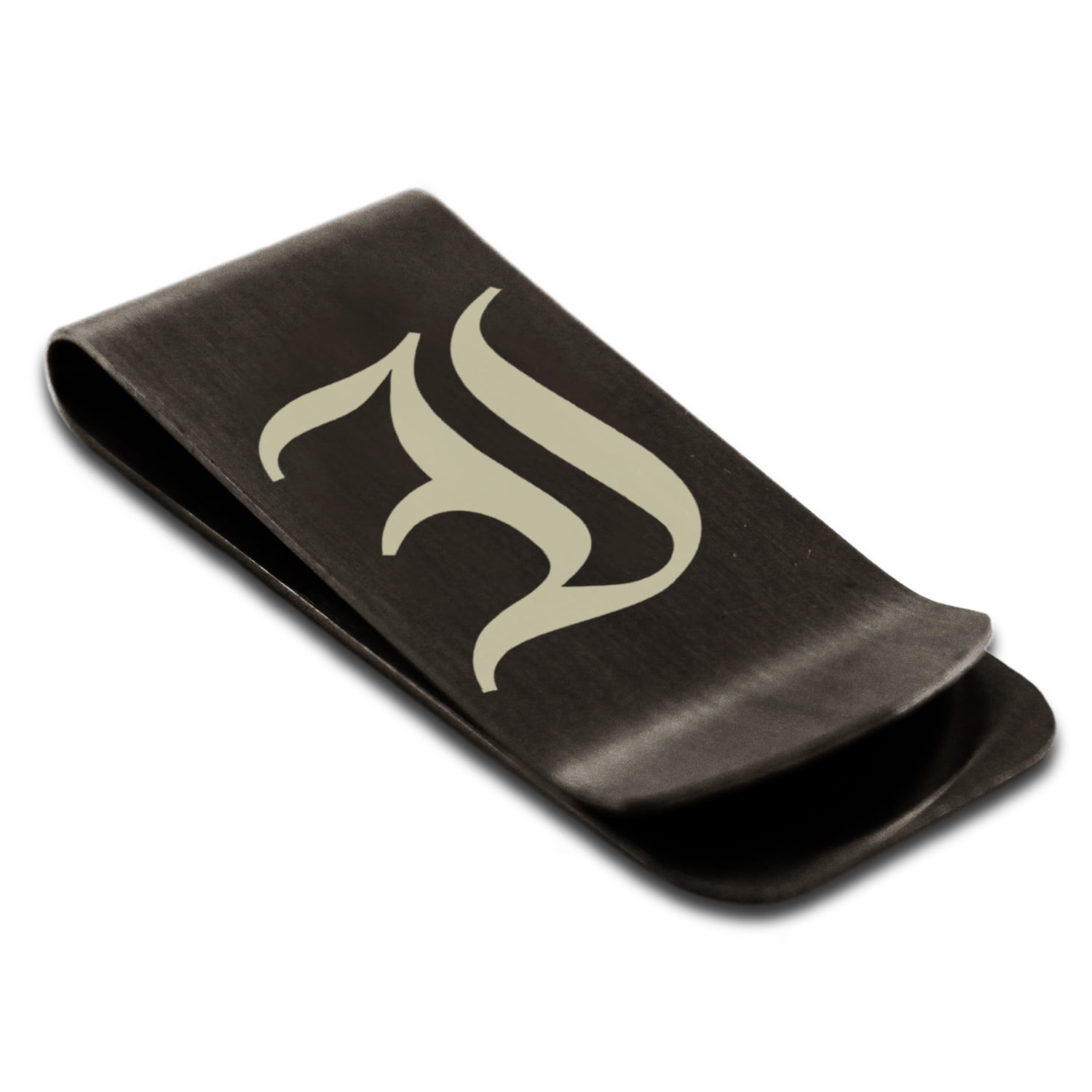 Tioneer Stainless Steel Letter I Initial Old English Monogram Engraved ...