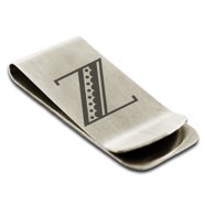 Tioneer Stainless Steel Letter R Initial Metro Retro Monogram Engraved ...