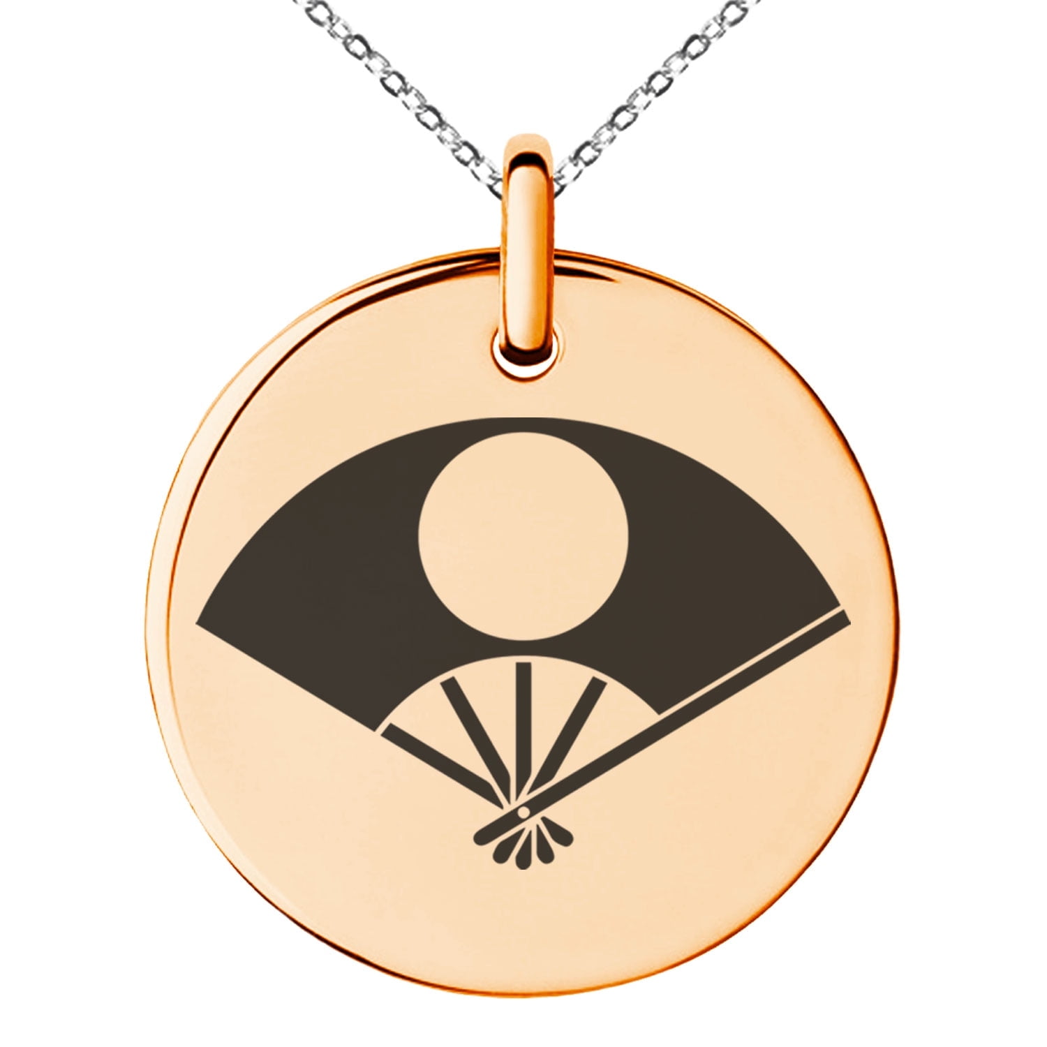 Tioneer Stainless Steel Satake Samurai Crest Engraved Small Medallion ...