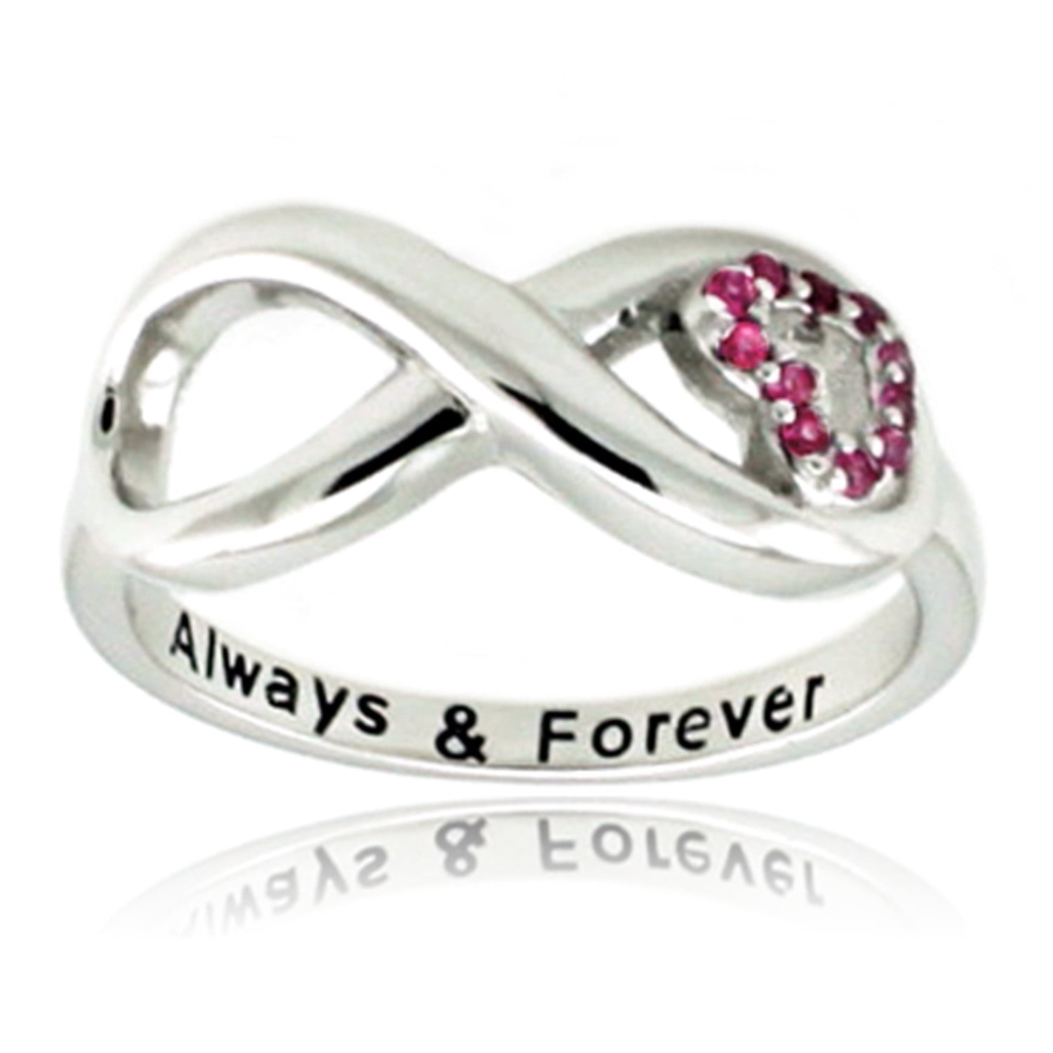 Tioneer Sterling Silver Always & Forever Classic Iconic Infinity Symbol ...