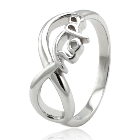 Tioneer Sterling Silver Classic Adult Iconic Infinity Symbol Hope ...