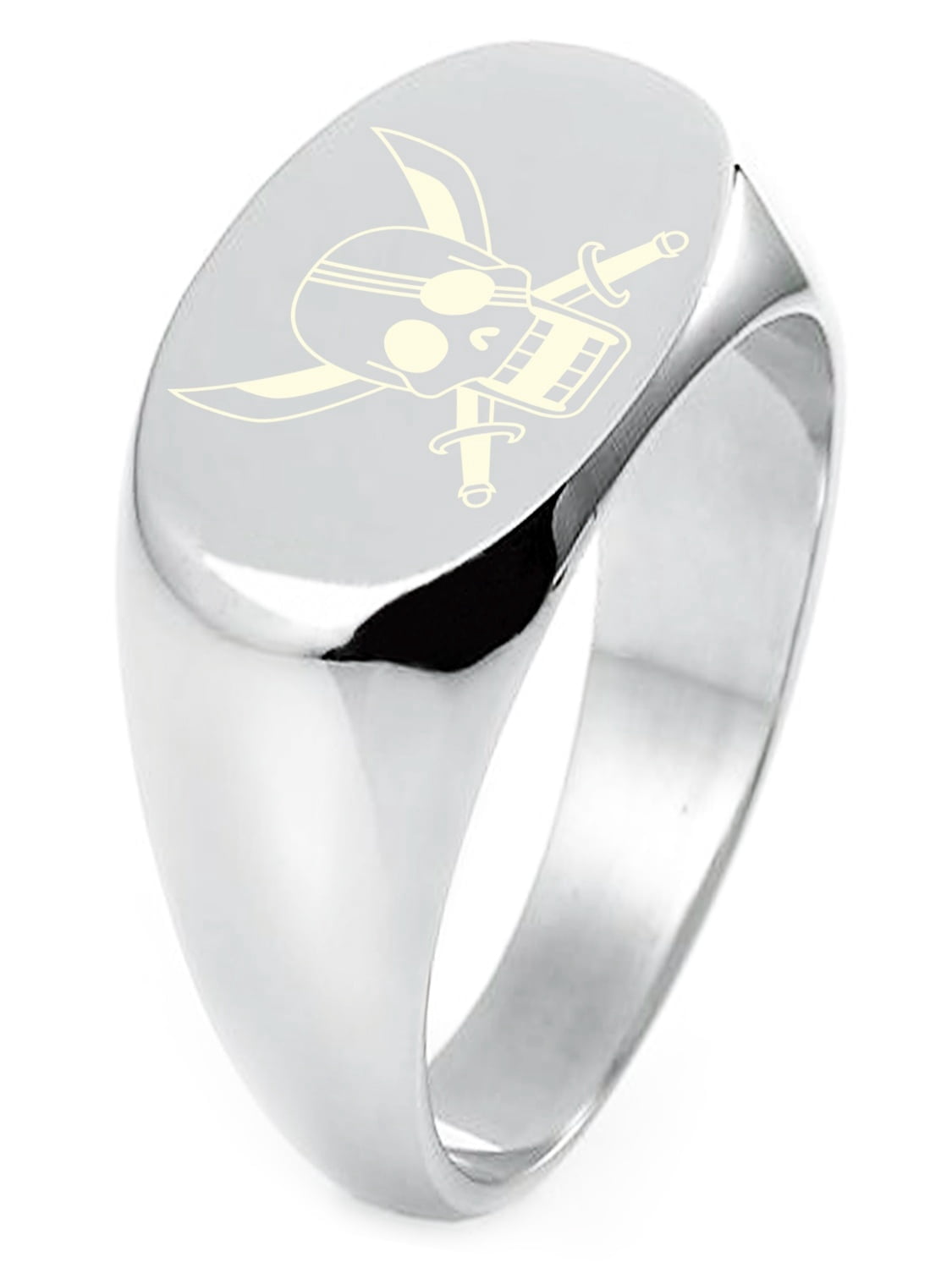 Tioneer Sterling Silver One Piece Red Hair Shanks Pirate Skull Flag ...