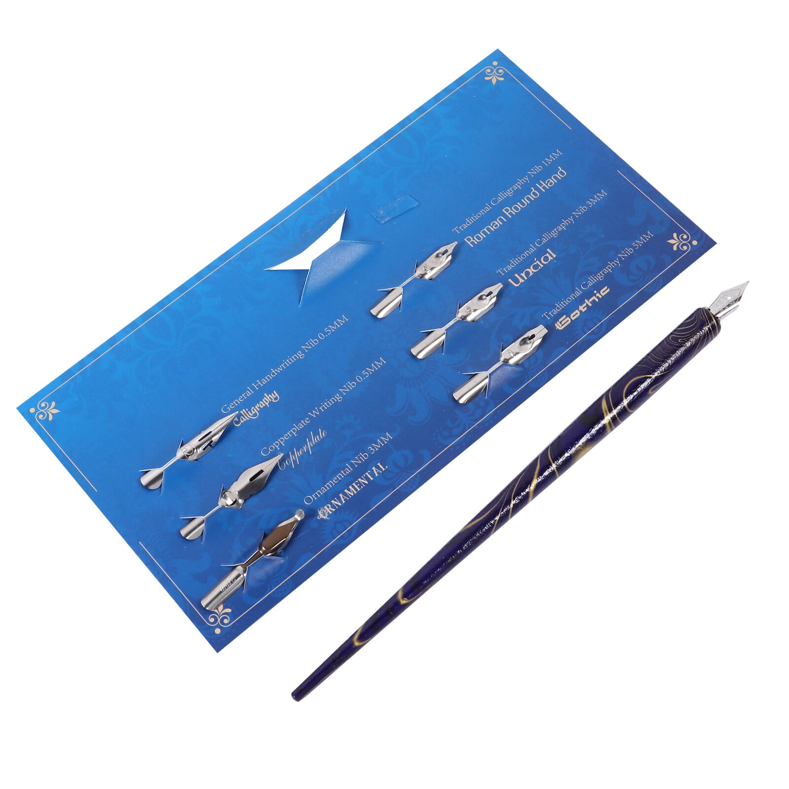 Tip Fountain Pen Tool Kit Wooden Dip Smooth Writing Student - Walmart.com