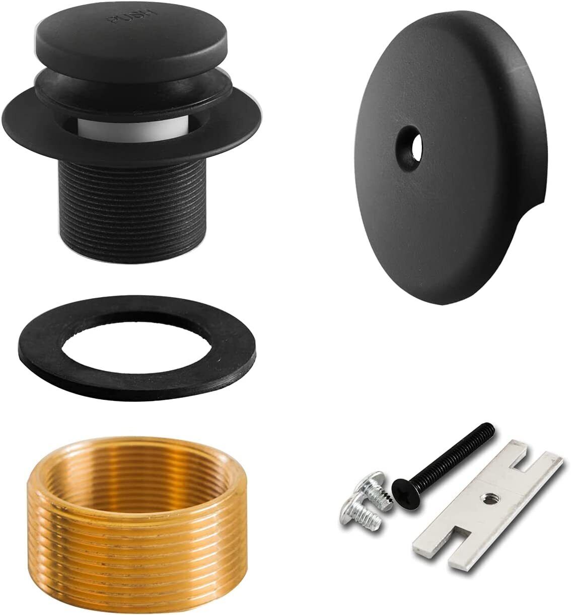 JR Products 184030-A Tub Strainer with Threaded Stopper - Walmart.com