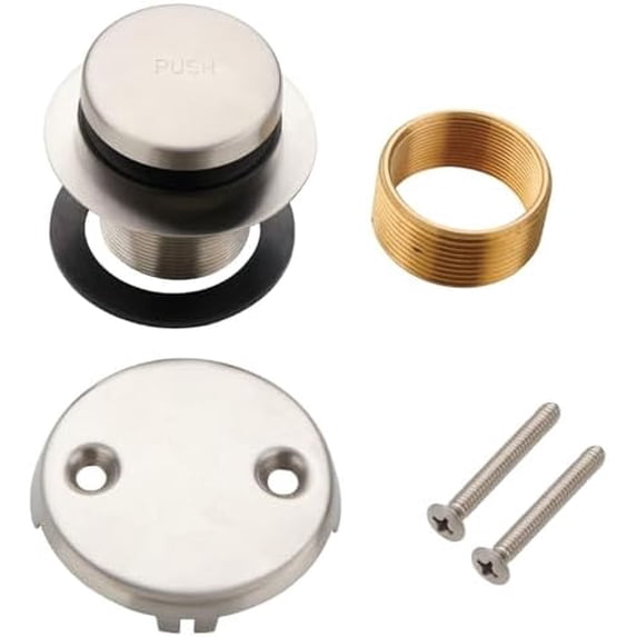Tip Toe Bathtub Tub Drain Conversion Kit Assembly, Tub Drain Trim Kit ...
