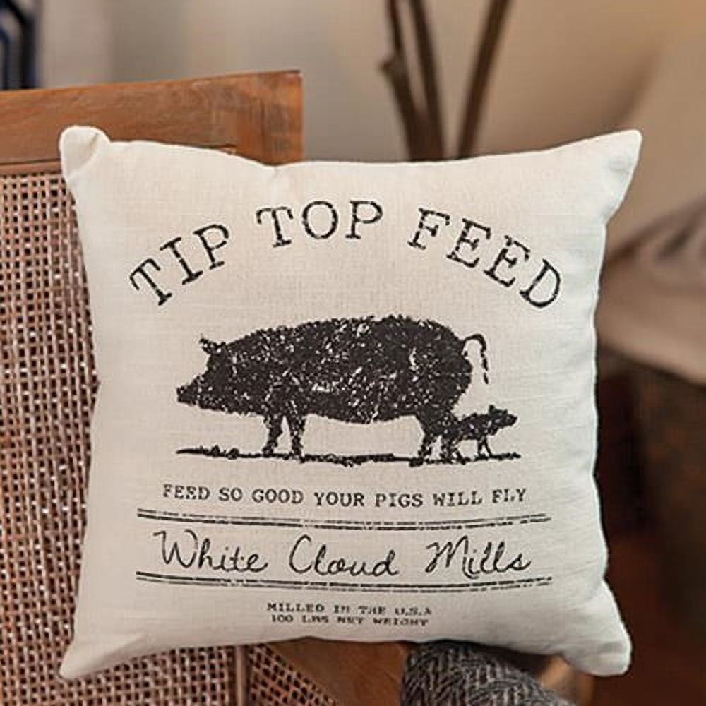 *Tip Top Feed Farmhouse Pillow - Walmart.com