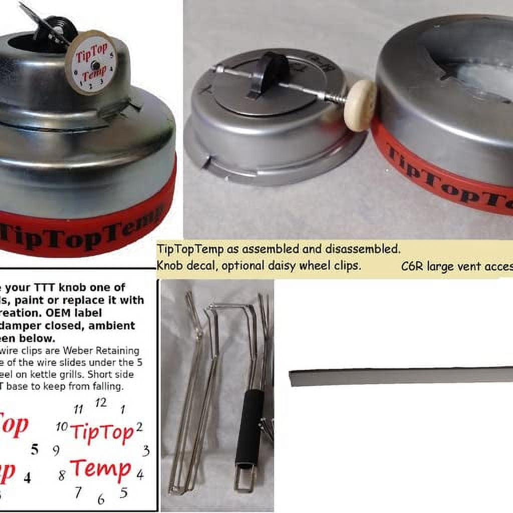 Tip Top Temp Attachable Grill Temperature Regulator (TTT-03 CR6 ...