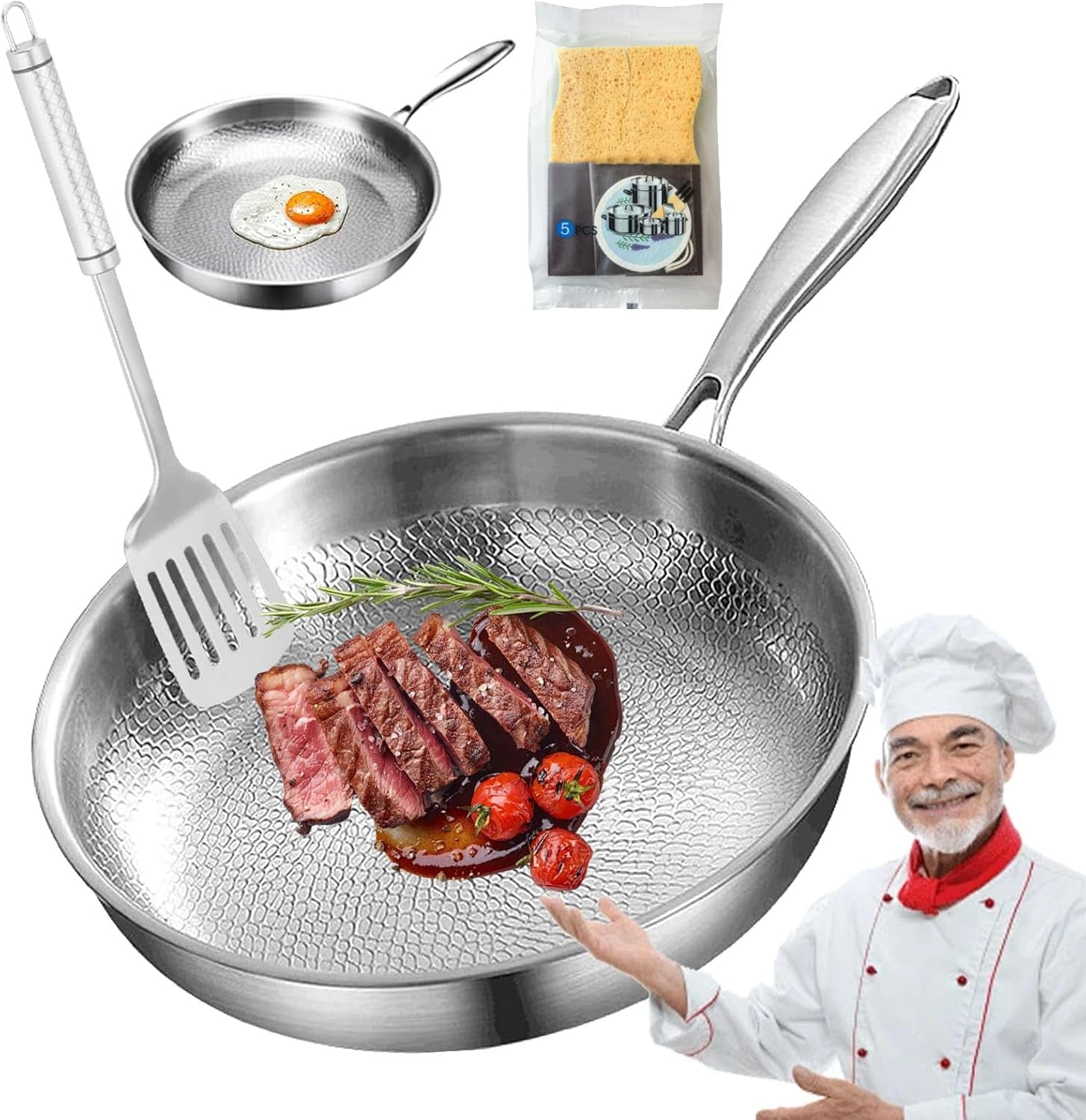 Tipanexi Titanium Pan Pro with Lid, 2025 New Titaniums Frying Pan for ...
