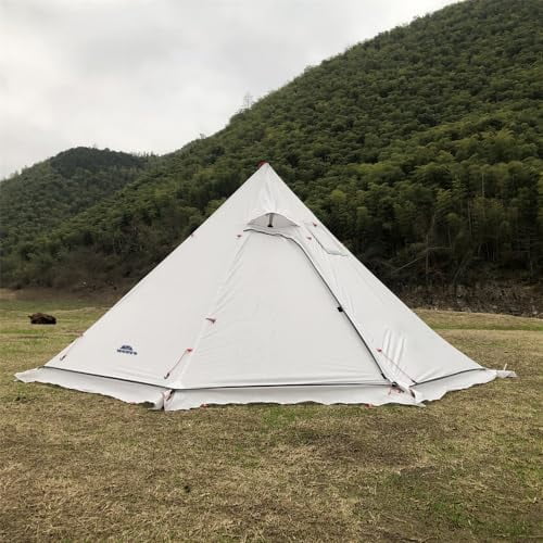 Tipi Hot Tent with Fire Retardant Stove Jack for Flue Pipes, 2~3 Person ...