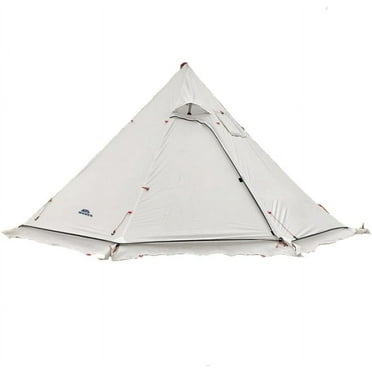 3-4 Person Tipi Hot Tent with Fire Retardant Stove Jack for Outdoor ...