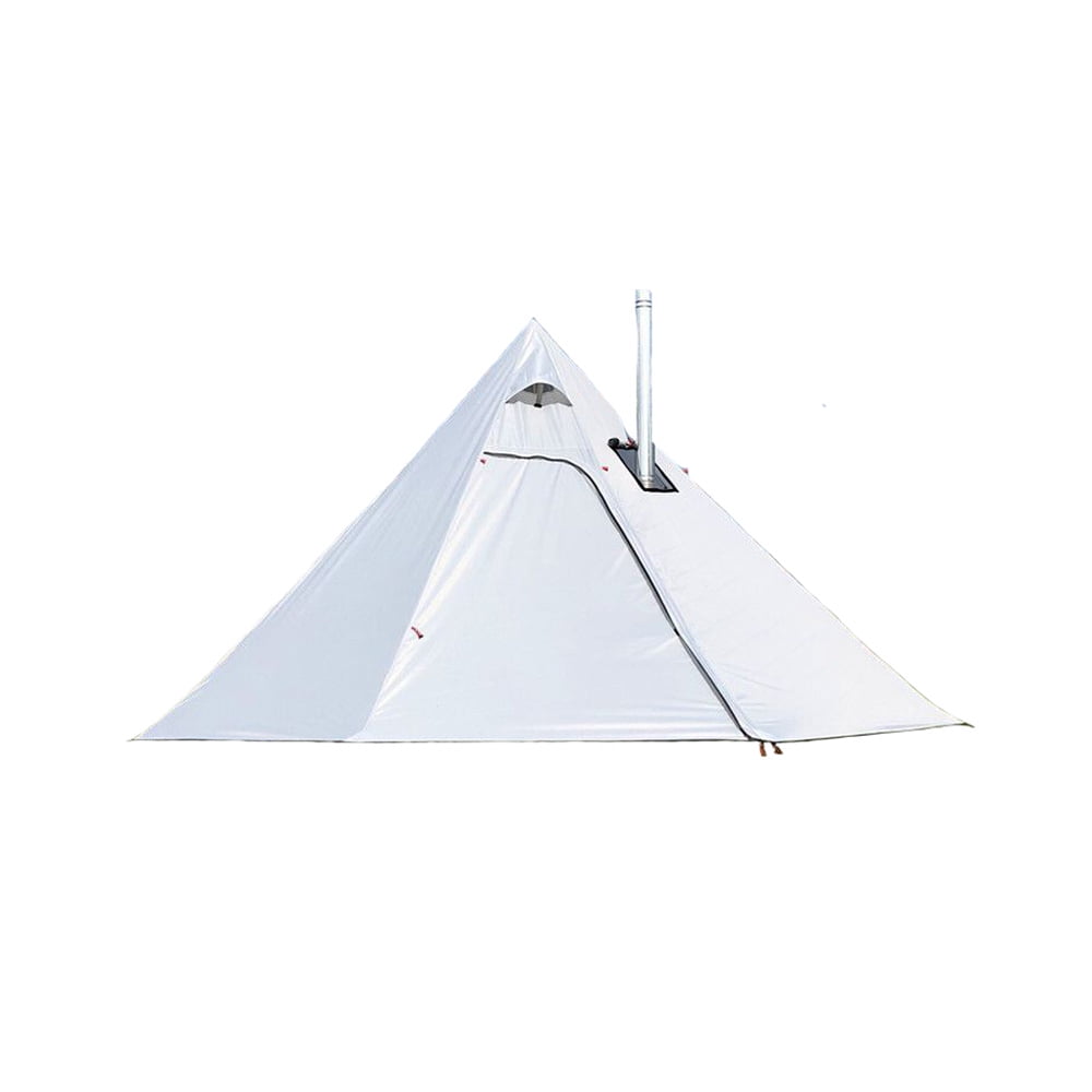 2-3 Person Tipi Hot Tent with Fire Retardant Stove Jack for Outdoor ...
