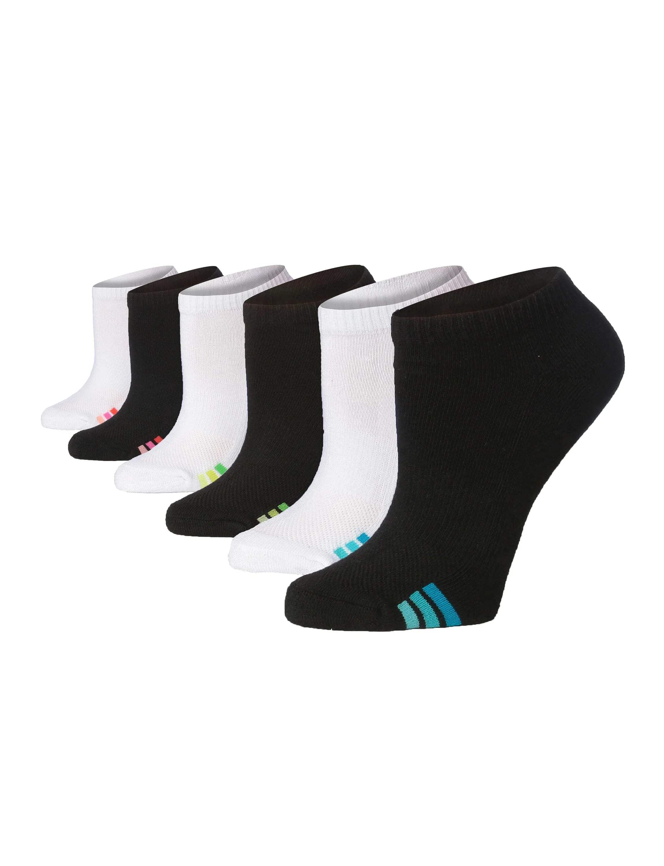Tipi Toe Women's 6-Pack Athletic Cushioned Comfort Breathable Ankle Socks - Walmart.com