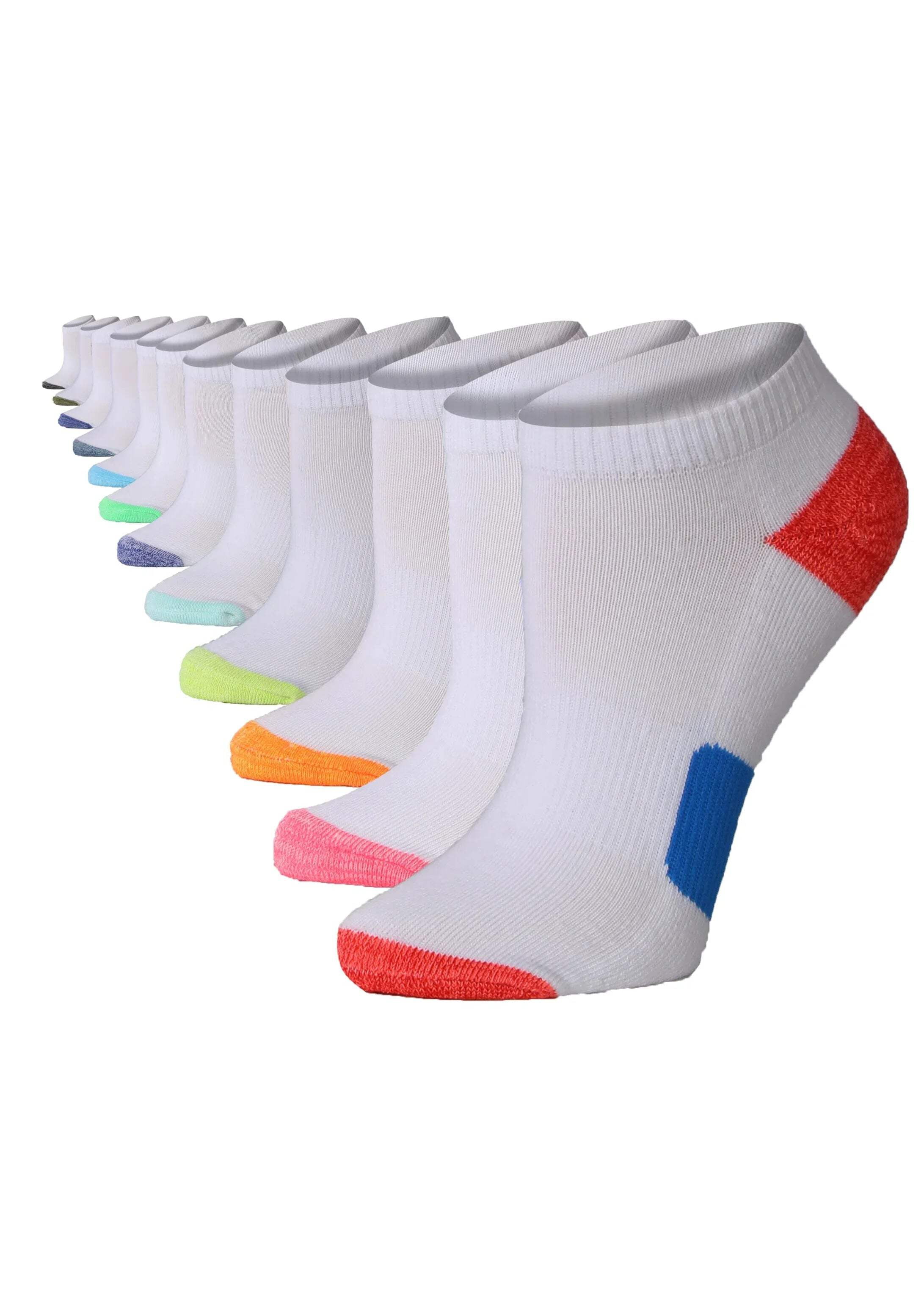 Tipi Toe Women's Athletic Ankle Socks with Arch Support 12-Count ...