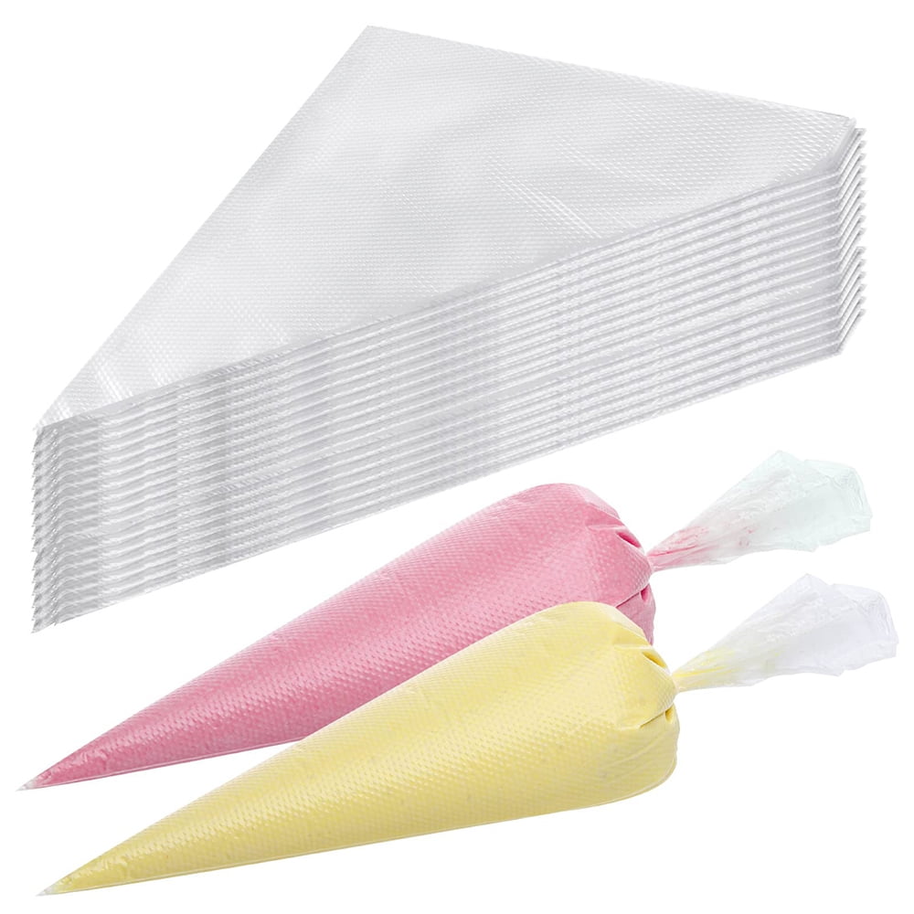 Tipless Piping Bags, Disposable Thick Plastic Pastry Bags for Frosting ...