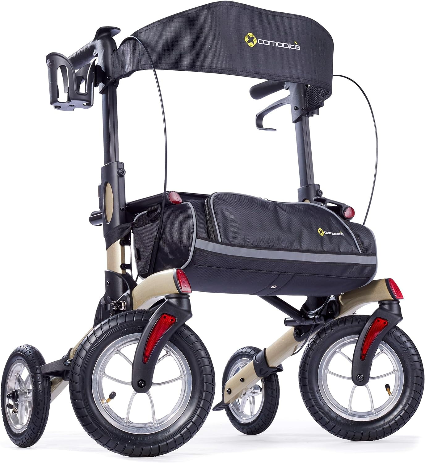 Tipo Petite All Terrain Champagne - Rolling Walker with Pneumatic Tires ...