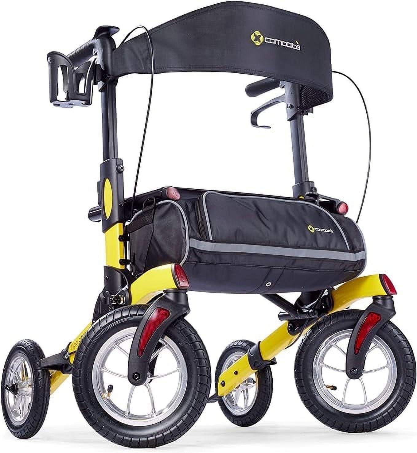 Tipo Petite All Terrain Modena Yellow - Rolling Walker with Pneumatic ...