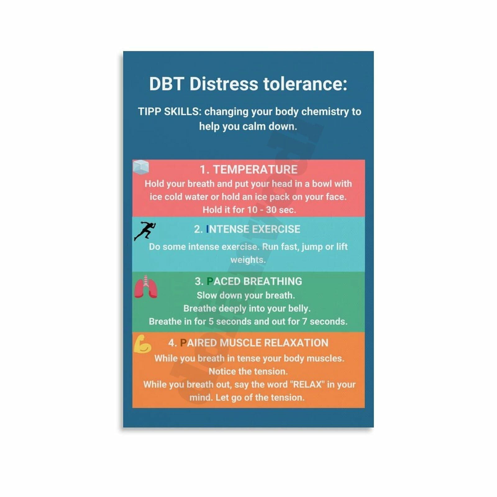 Tipp Dbt Poster Office Therapy (5) Canvas Painting Wall Art Poster for ...