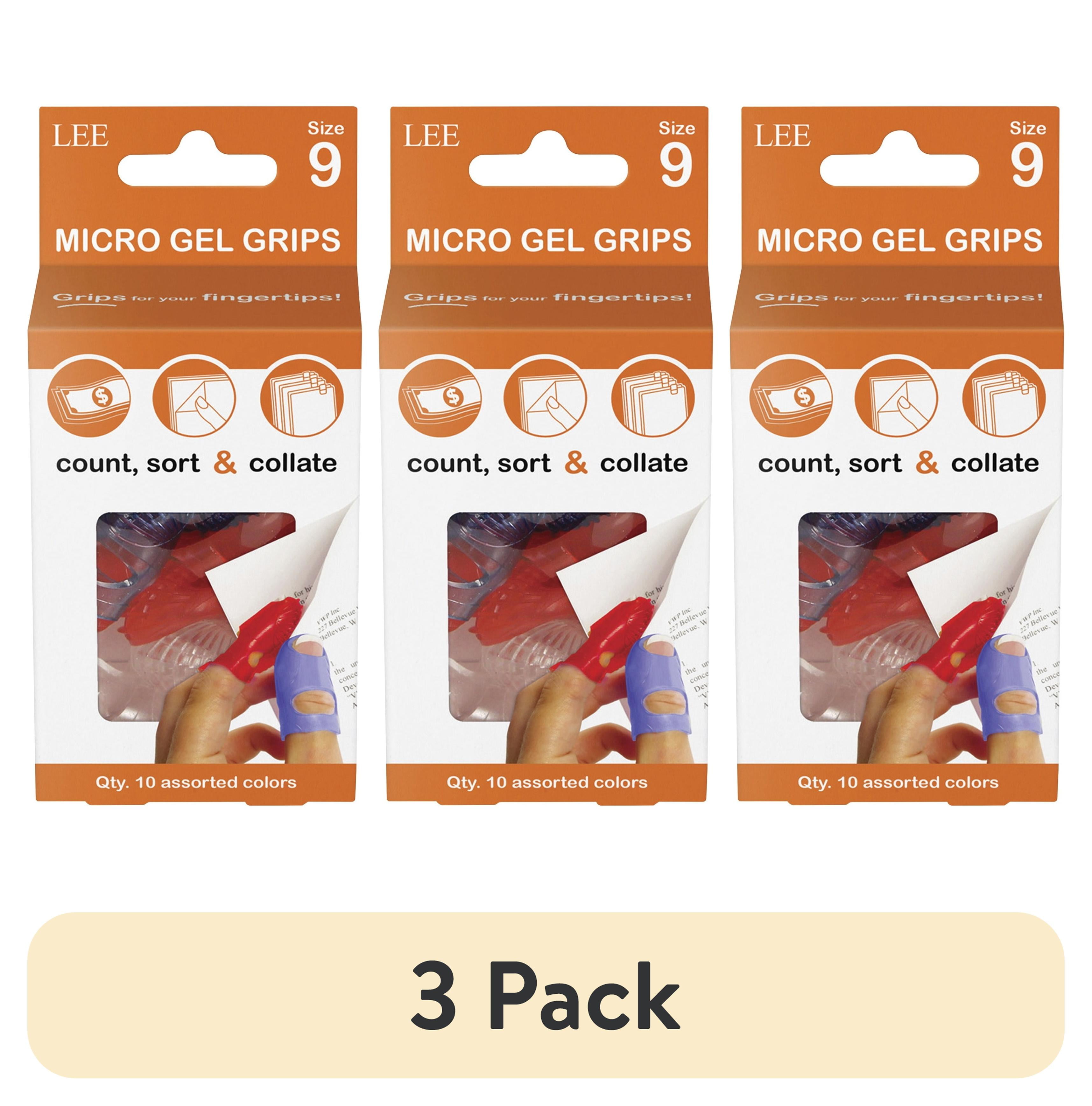 (3 pack) Tippi Micro-Gel Fingertip Grips Size 9, Large, Assorted, 10 ...