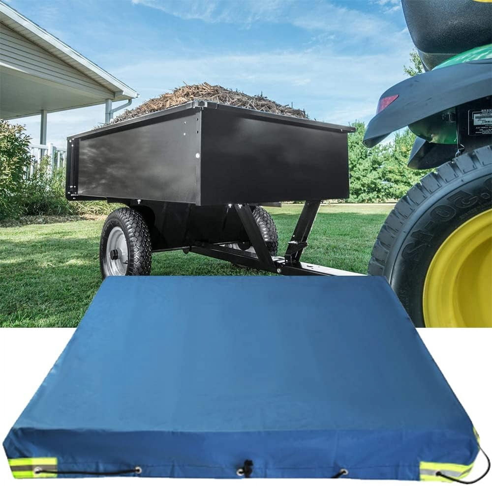 Tipping Trailer Cover for Lawn Tractor - Waterproof Heavy Duty Utility ...