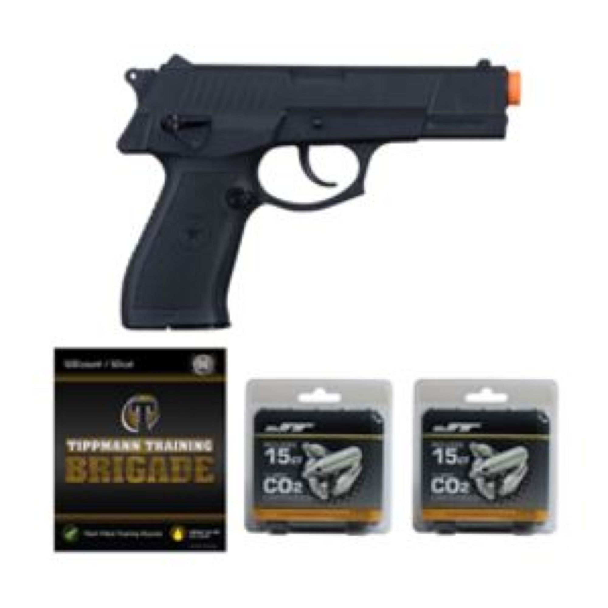 Tippmann Menace 50cal Paintball Marker Bundle Pak with CO2 Cartridges ...