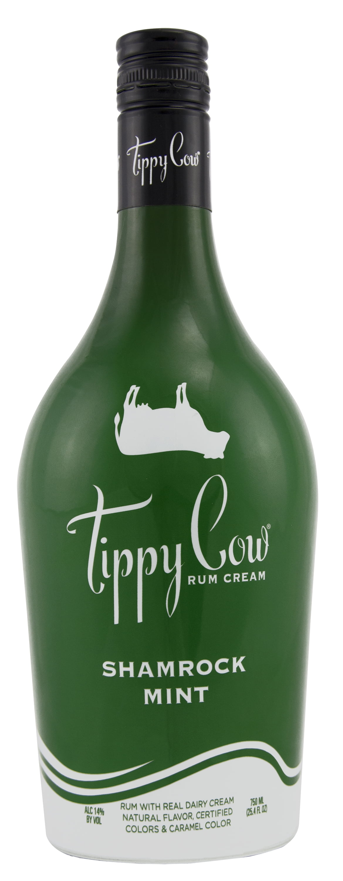 Tippy Cow Shamrock Mint Rum, 750ml Glass Bottle - Walmart.com