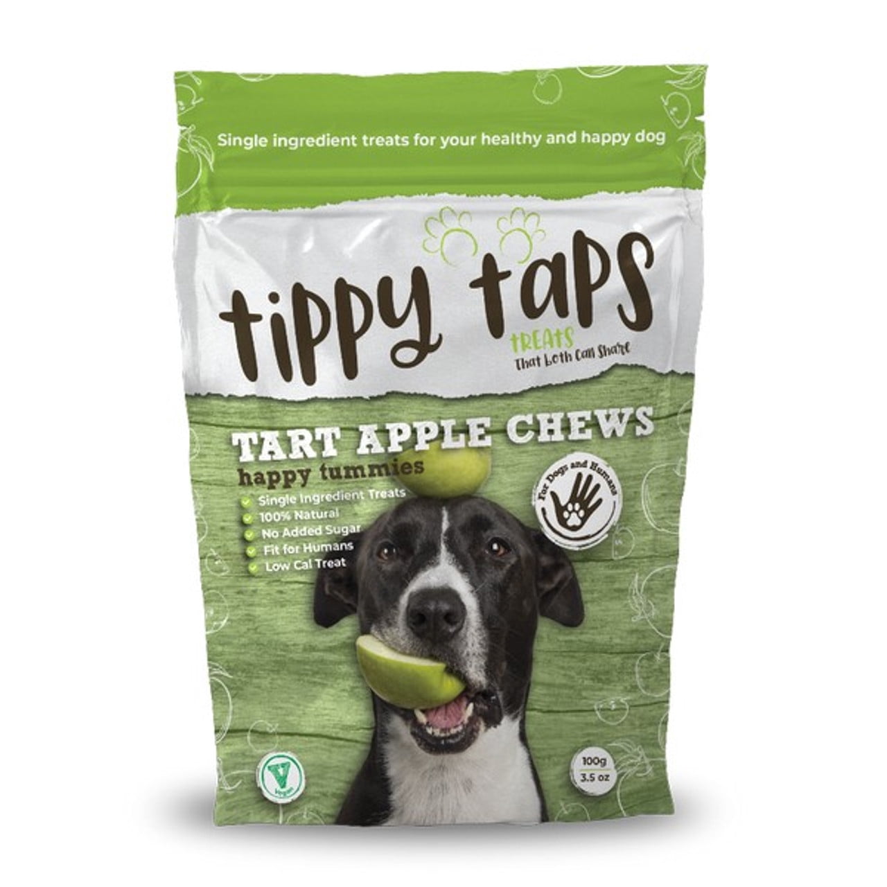 Tippy Taps Treats Tart Apple Chews 100g Case of 4 - Walmart.com