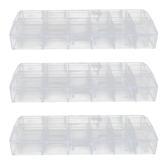 NICERIO Nicerio Clear Fake Nails Box Strong PP Material Organizer for ...