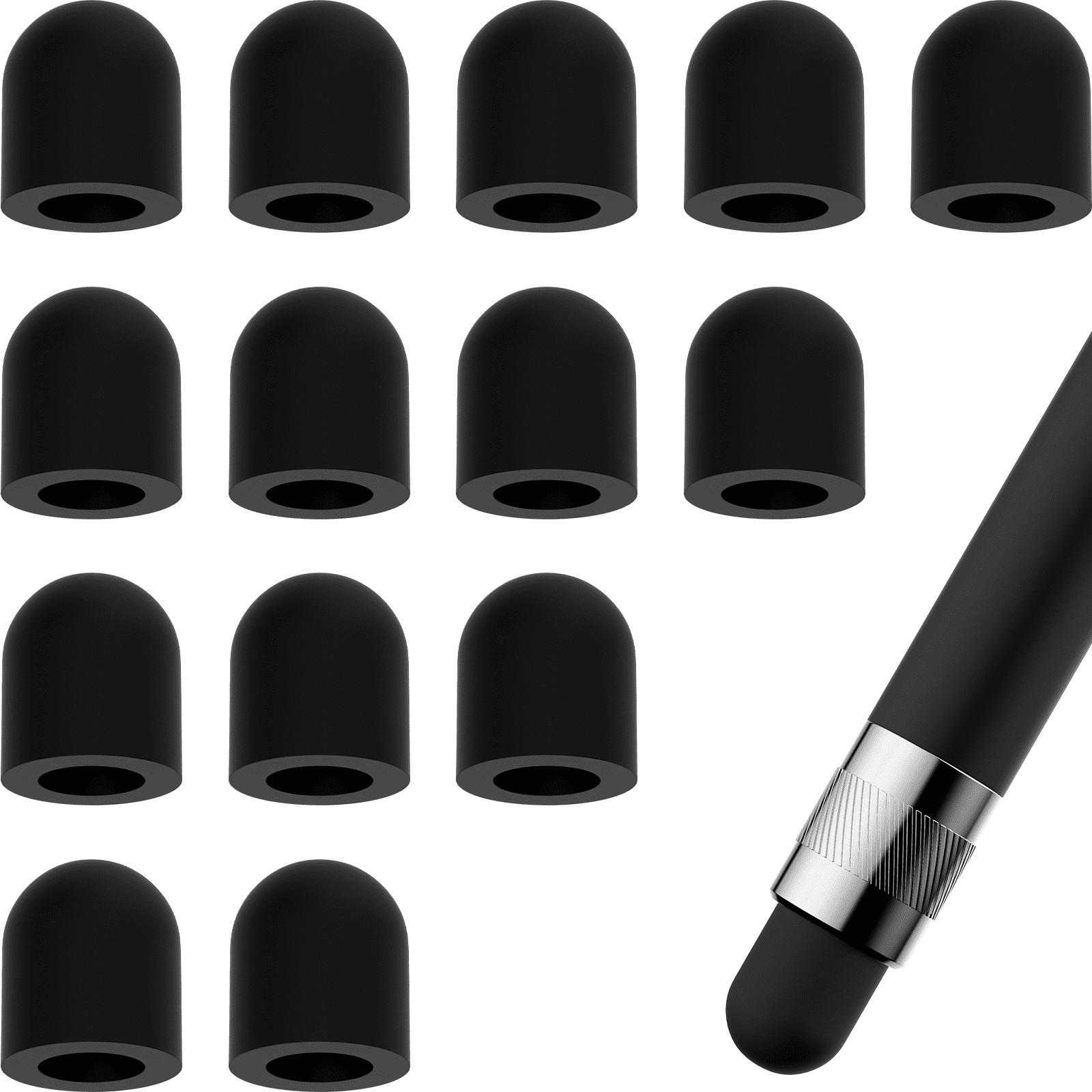 Tips Stylus Replacement Pen Rubber Touch Caps Tip Silicone Nibs Screen ...