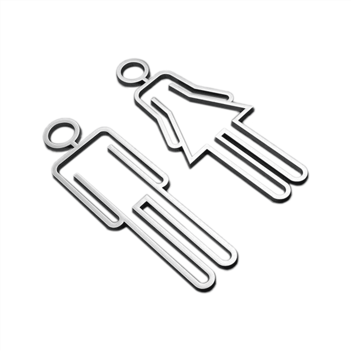 Tips Toilet Sign Plate Wash Room Door Wall Label Sticker Wc BathRoom ...