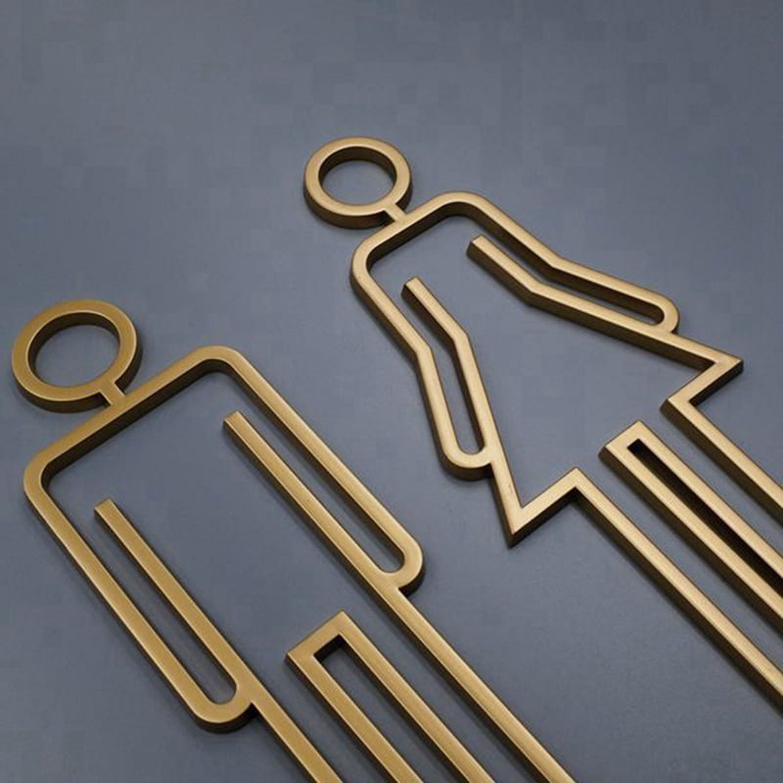 Tips Toilet Sign Plate Wash Room Door Wall Label Sticker Wc BathRoom ...