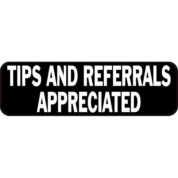 Tips Appreciated Sign