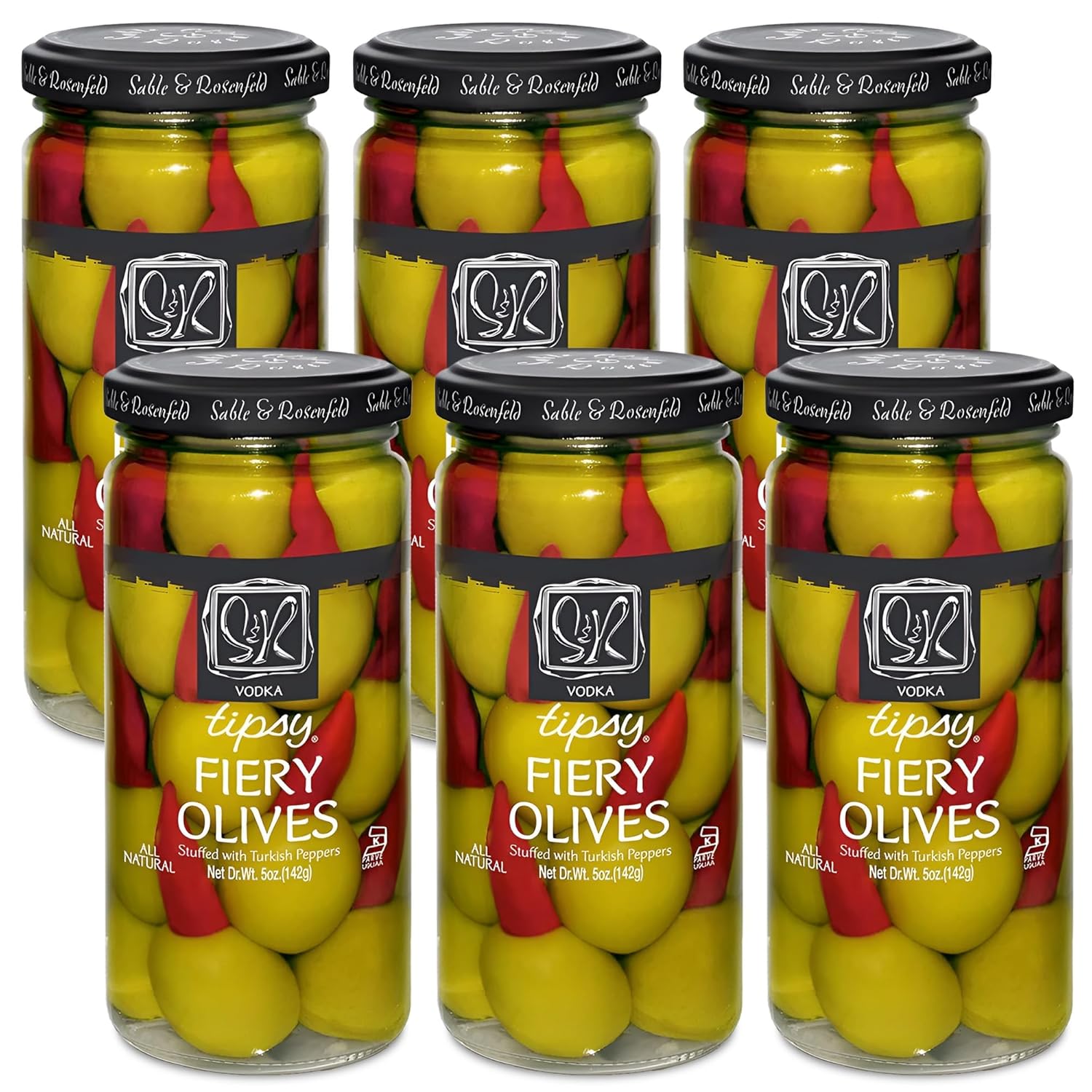 Tipsy Fiery Olives - Green Olives Stuffed with Turkish Peppers ...