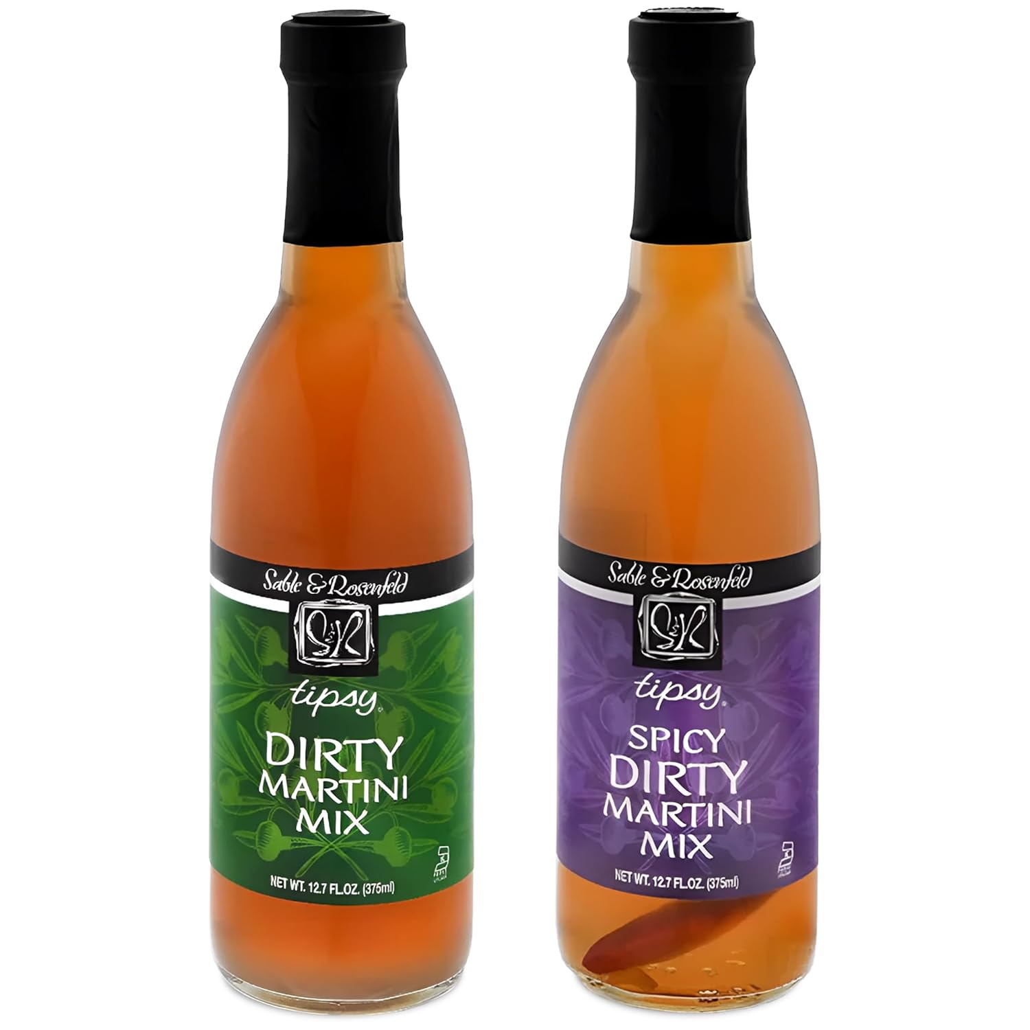 Tipsy Spicy Martini Mix Set - Smooth Savory Martini Olive Juice Duo ...