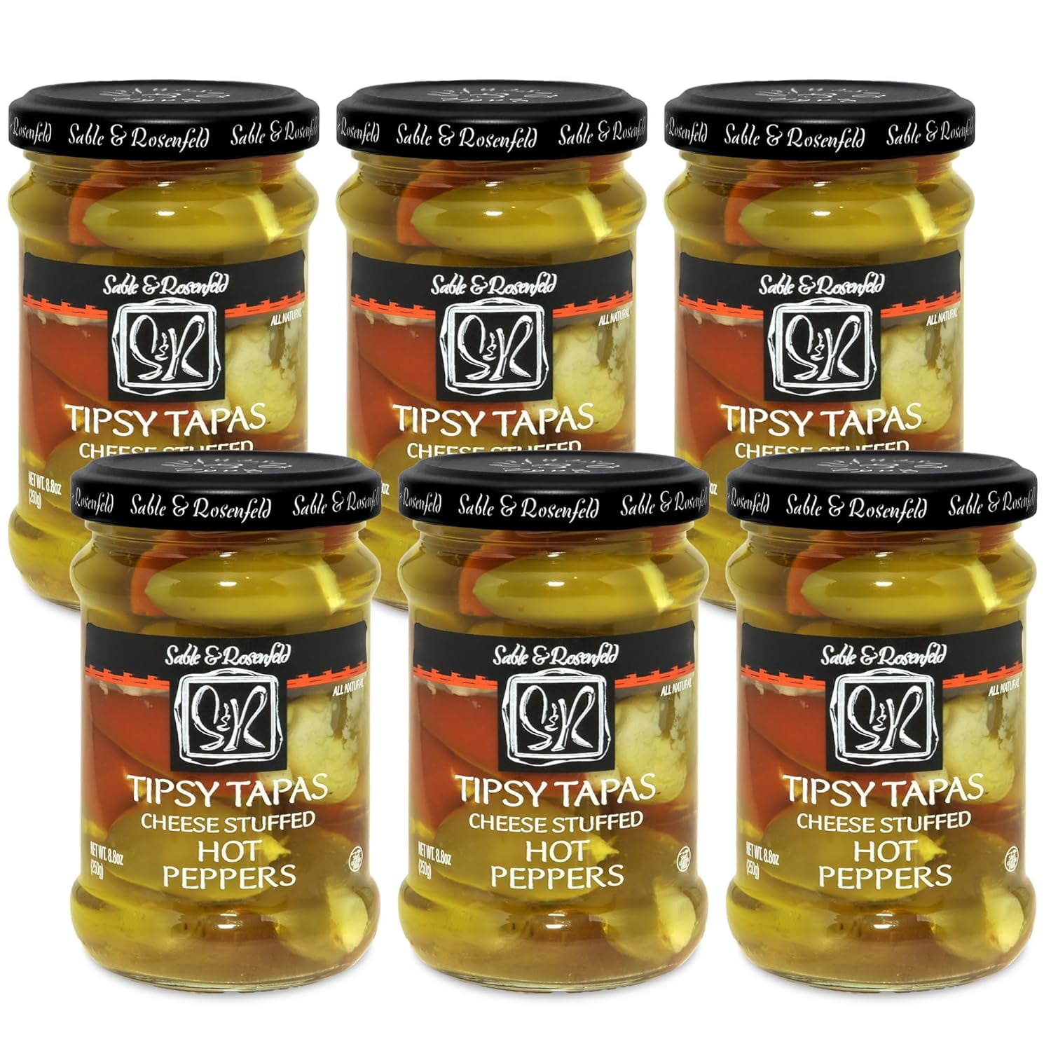 Tipsy Tapas Peppers, Hot, 8.8 Ounce, Pack 6 - Walmart.com