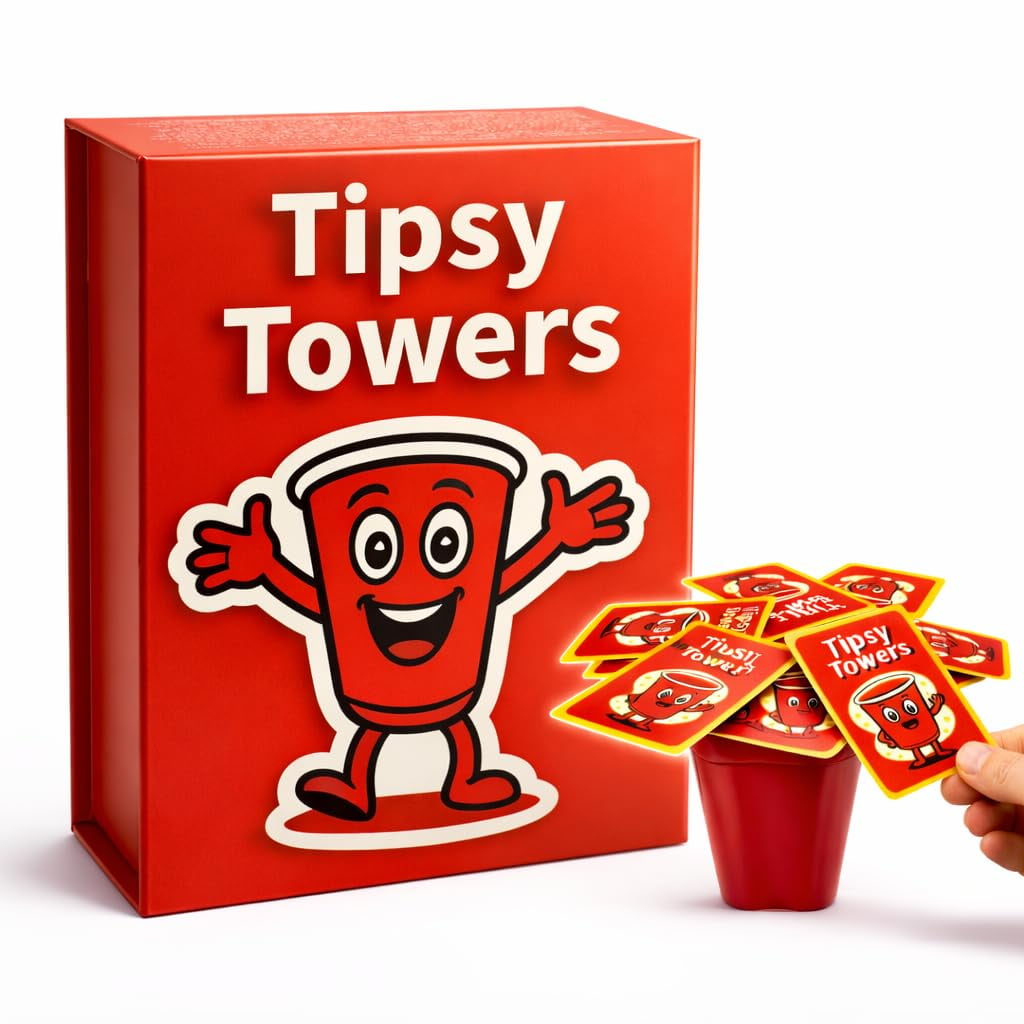 Tipsy Towers™ – Card Game for Adults – Party Game – Pregame Favorite ...