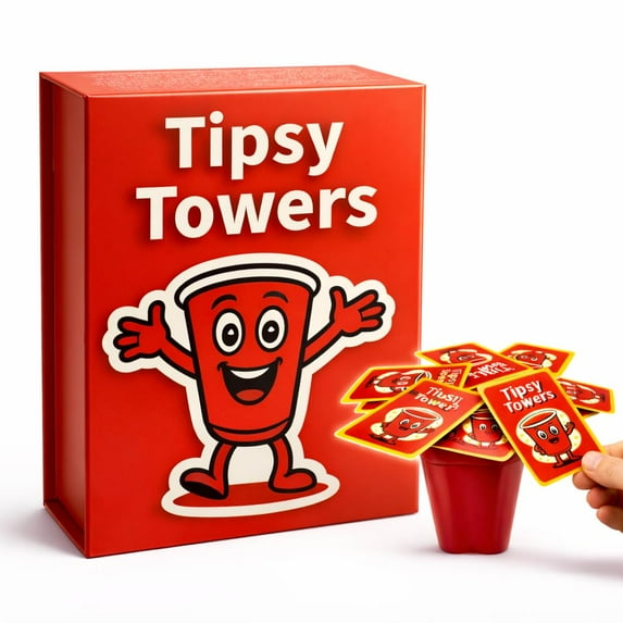Tipsy Towers™ – Card Game for Adults – Party Game – Pregame Favorite ...