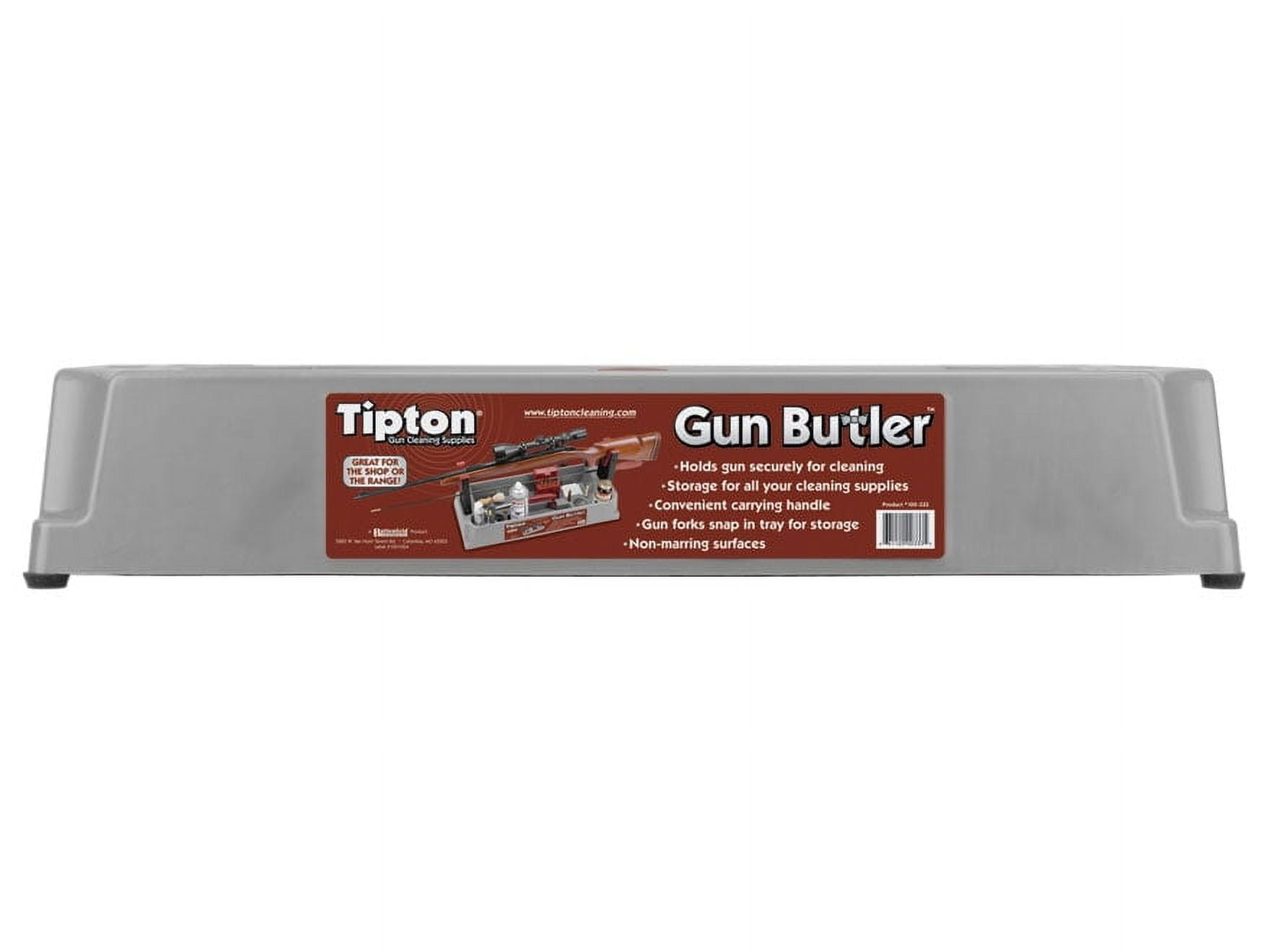 Tipton Gun Butler - Secure Holder with Cleaning Supplies Storage and ...
