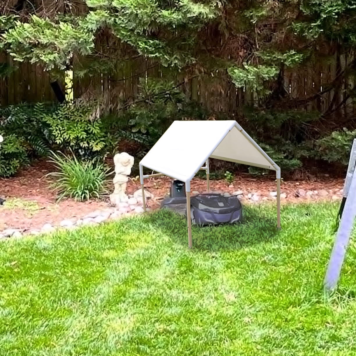 Tiptoop Robot Lawn Mower Garage, Outdoor Protective Shed, Durable Rain ...